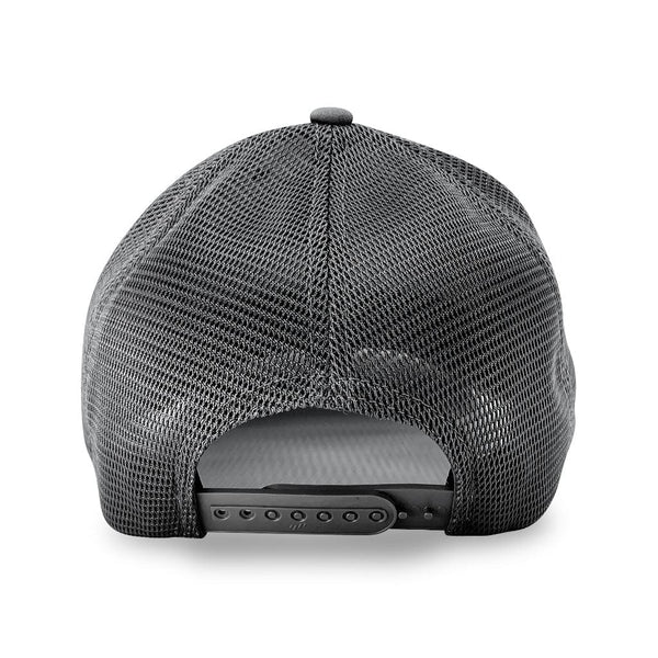 Trucker - Curved Bill - Flexfit + Snapback Hat by Pull Patch - Charcoa - Pull Patch - Removable ...