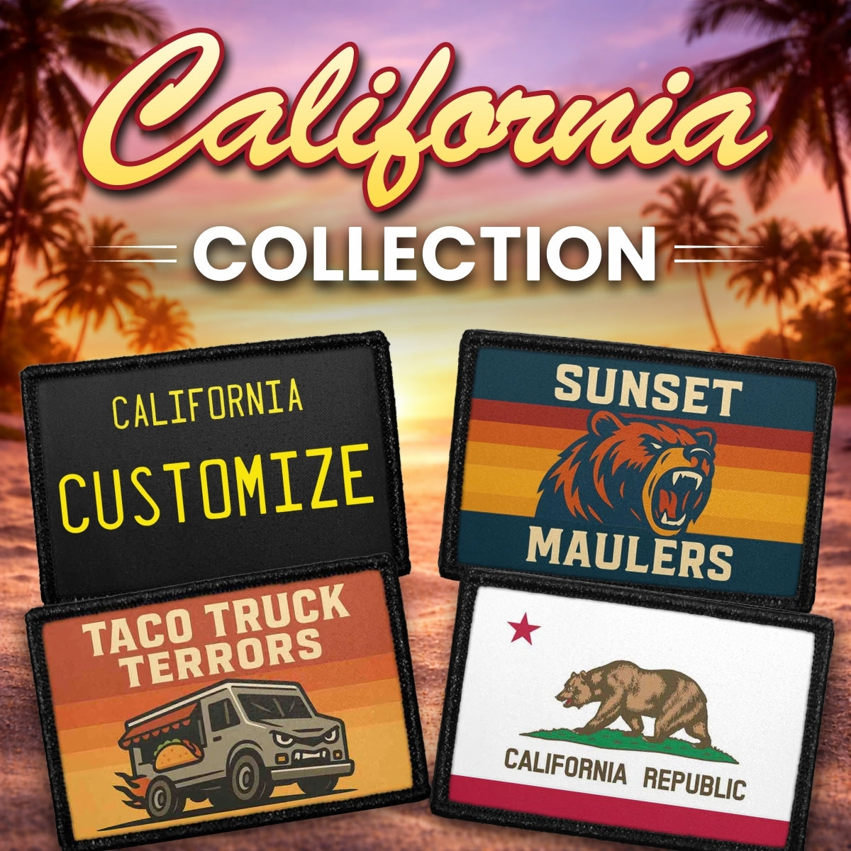 California Patches | Flags, Plates & Golden State Pride — Pull Patch ...
