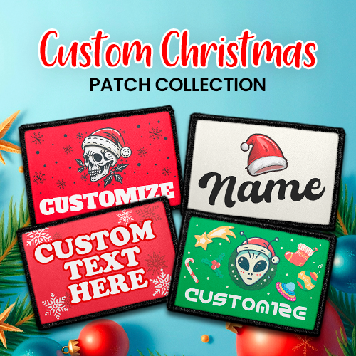 Custom Christmas Patches – Design Your Own 3x2 Velcro® Patch — Pull ...