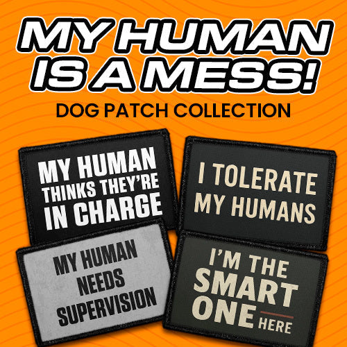 Dog Patches for Messy Humans | Velcro® Compatible Dog Humor — Pull ...