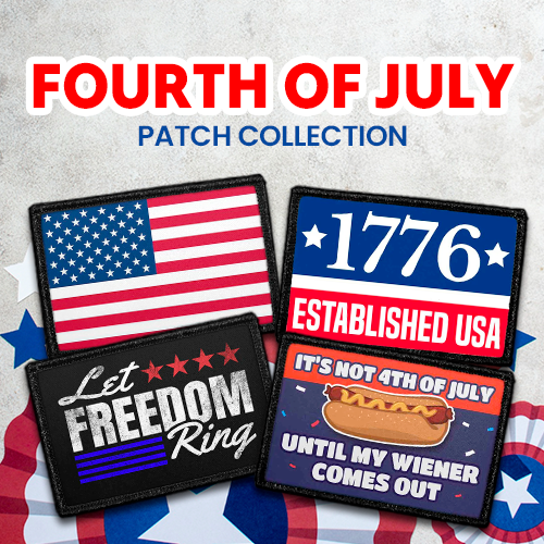 4th of July Patches – 3x2 Velcro® Compatible Patriotic Patches — Pull ...