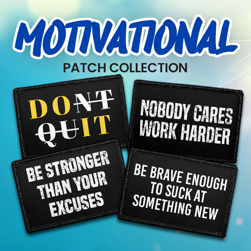 Motivational Patches | Velcro® Compatible Fuel for Your Grind — Pull ...