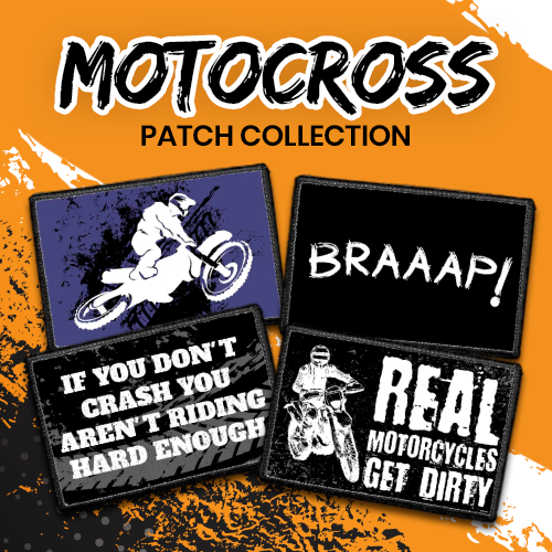 Motocross Patches | Velcro® Compatible for Full-Throttle Style — Pull ...