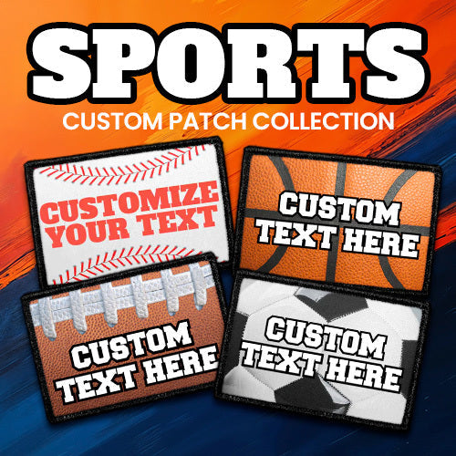 Custom Sports Patches – 3x2", Add Text, 100% Velcro® Compatible — Pull ...