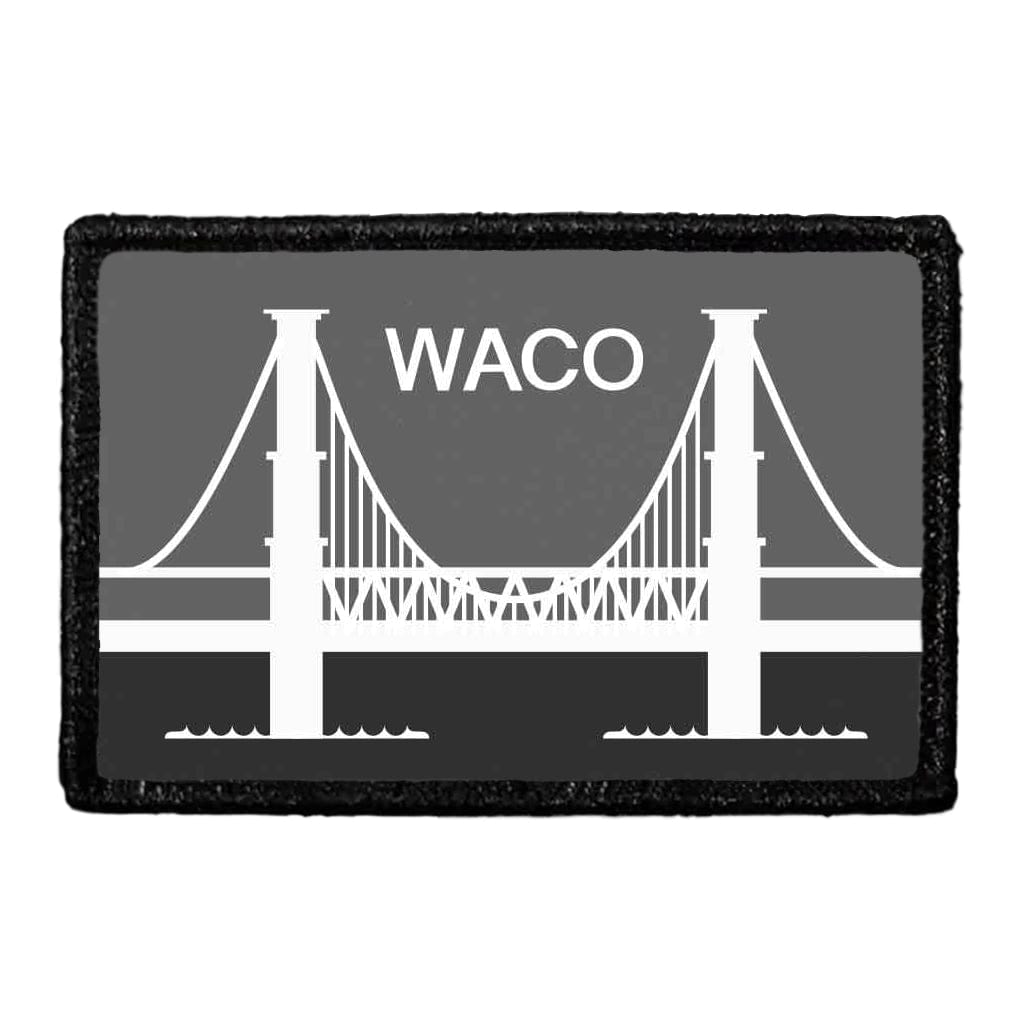 Waco City Flag - Black and White - Removable Patch — Pull Patch ...