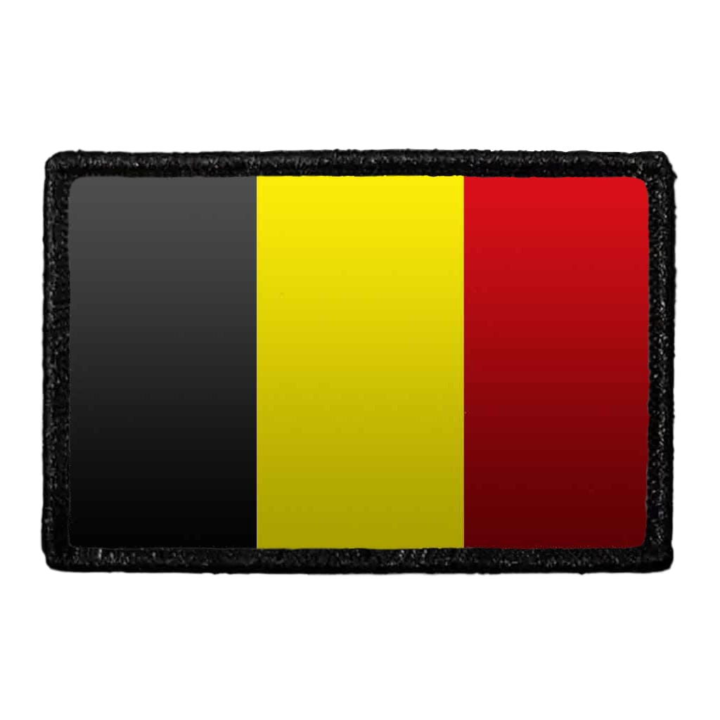 Belgium Flag - Color - Removable Patch — Pull Patch - Removable Patches ...