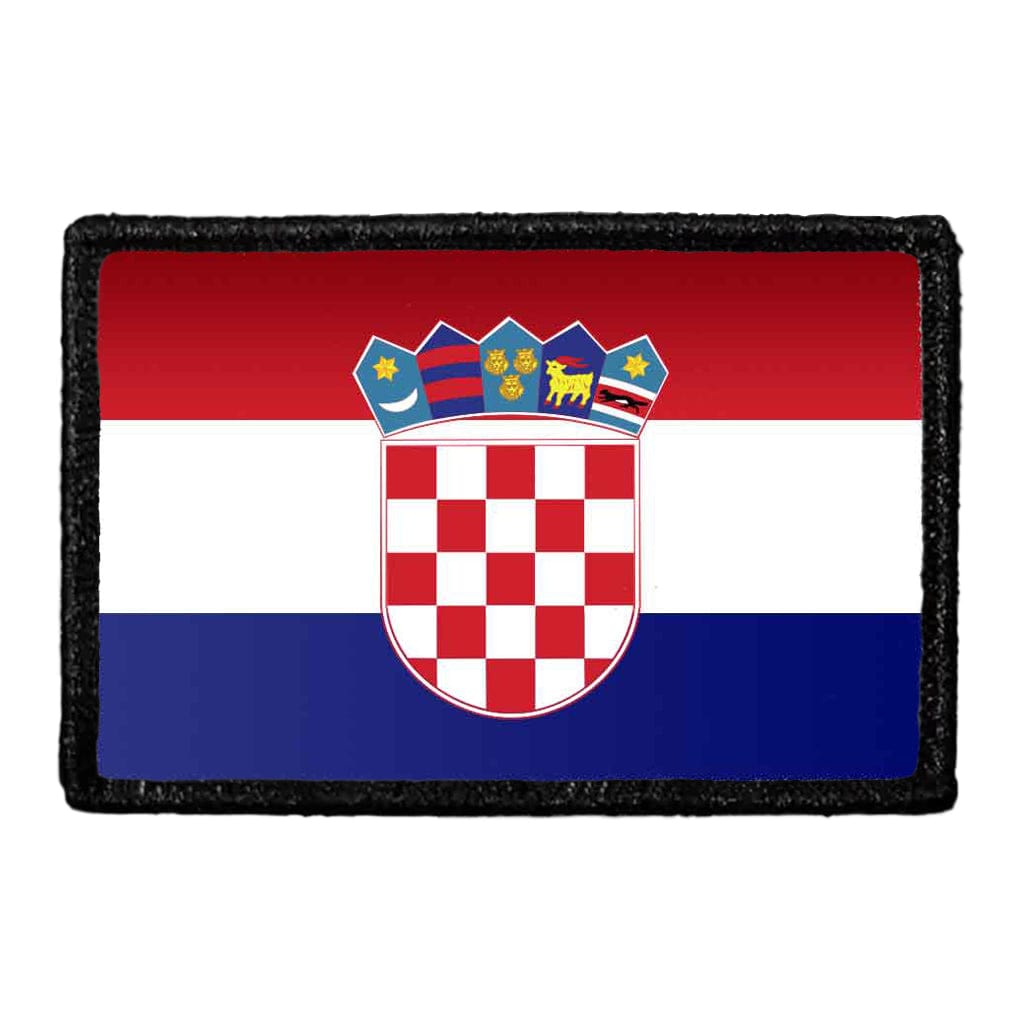 Croatia Flag - Color - Removable Patch — Pull Patch - Removable Patches ...
