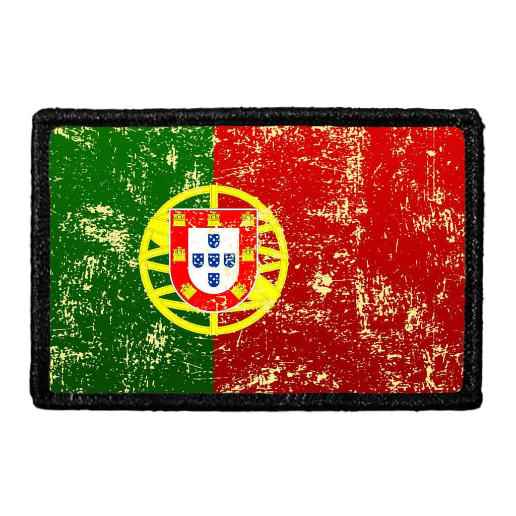 Portugal Flag - Color - Distressed - Removable Patch — Pull Patch ...