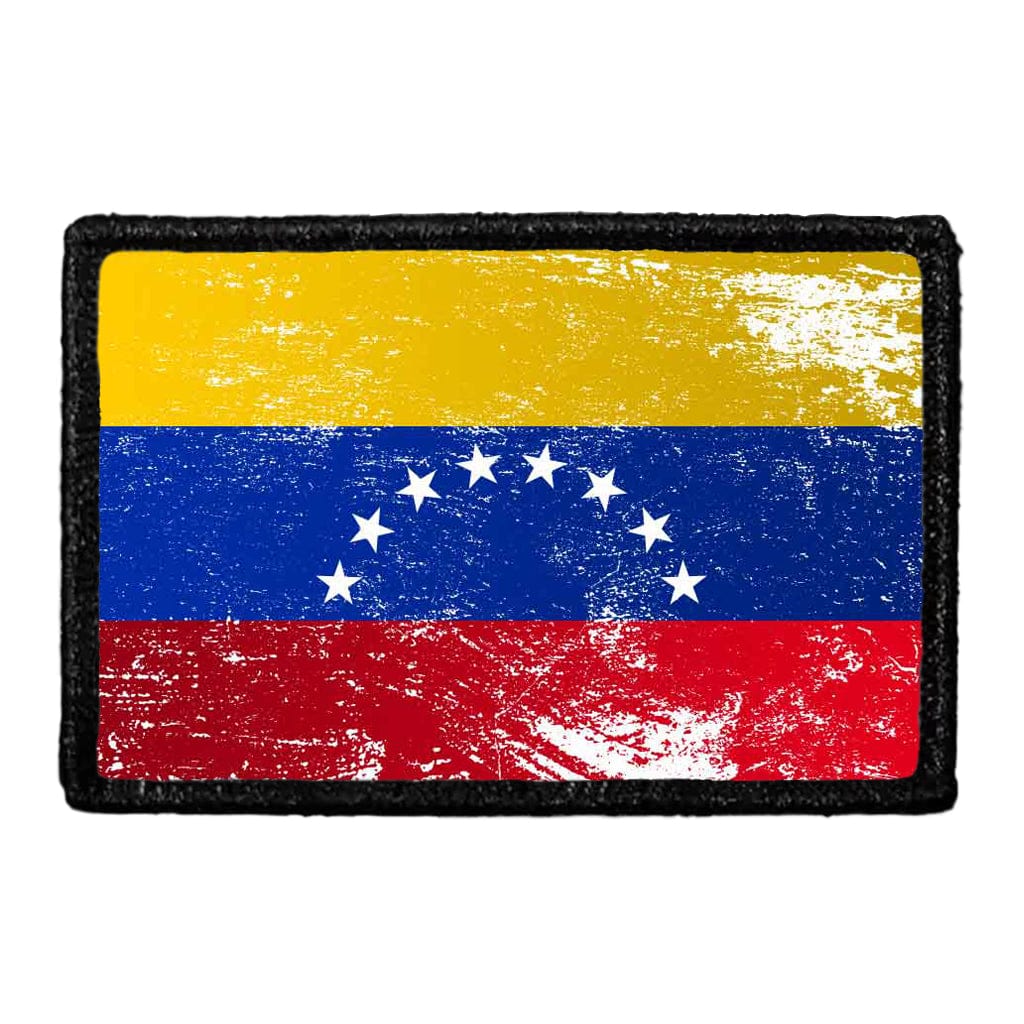 Venezuela Flag - Color - Distressed - Removable Patch — Pull Patch ...