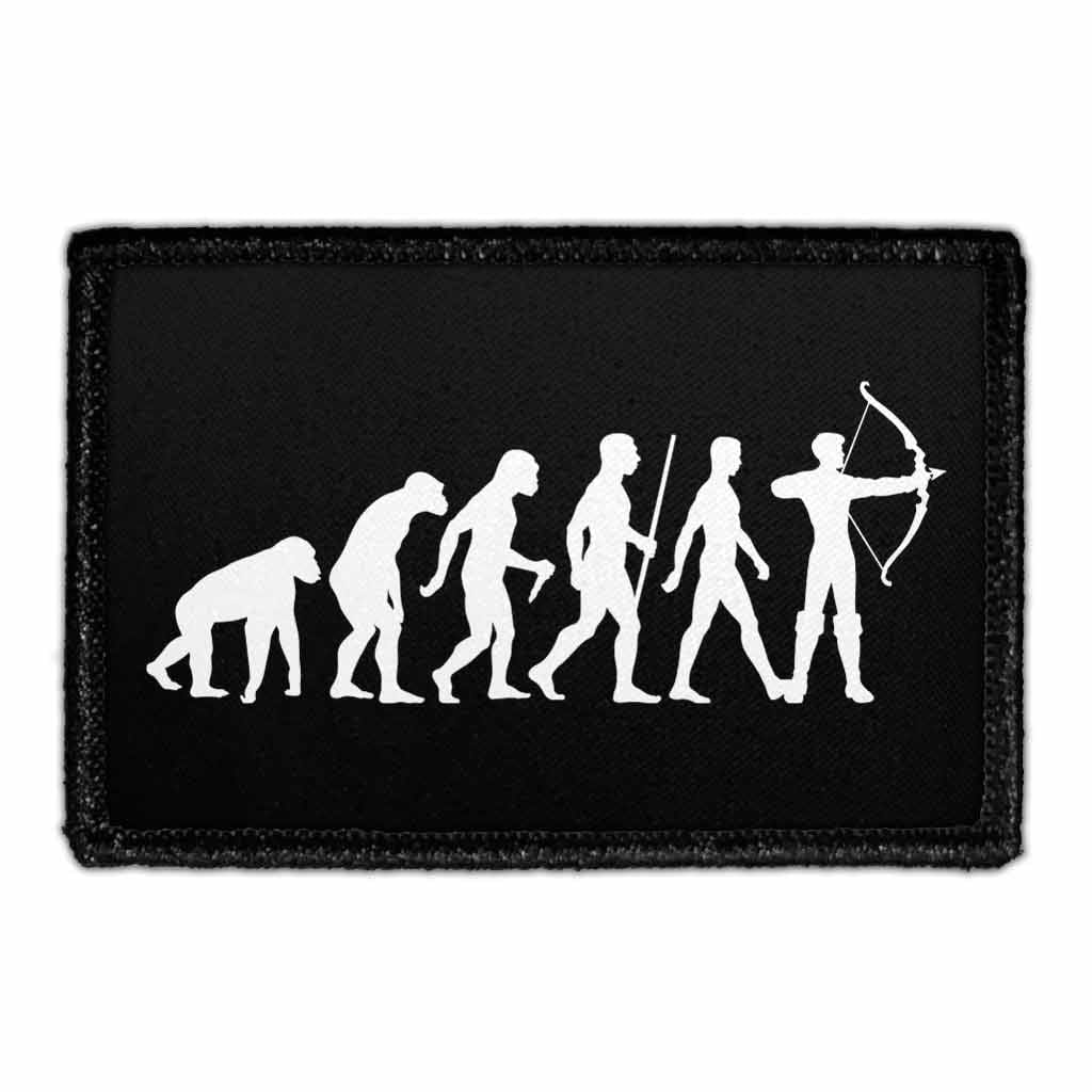 Evolution Of Man - Archery - Removable Patch — Pull Patch - Removable Patches That Stick To Your ...