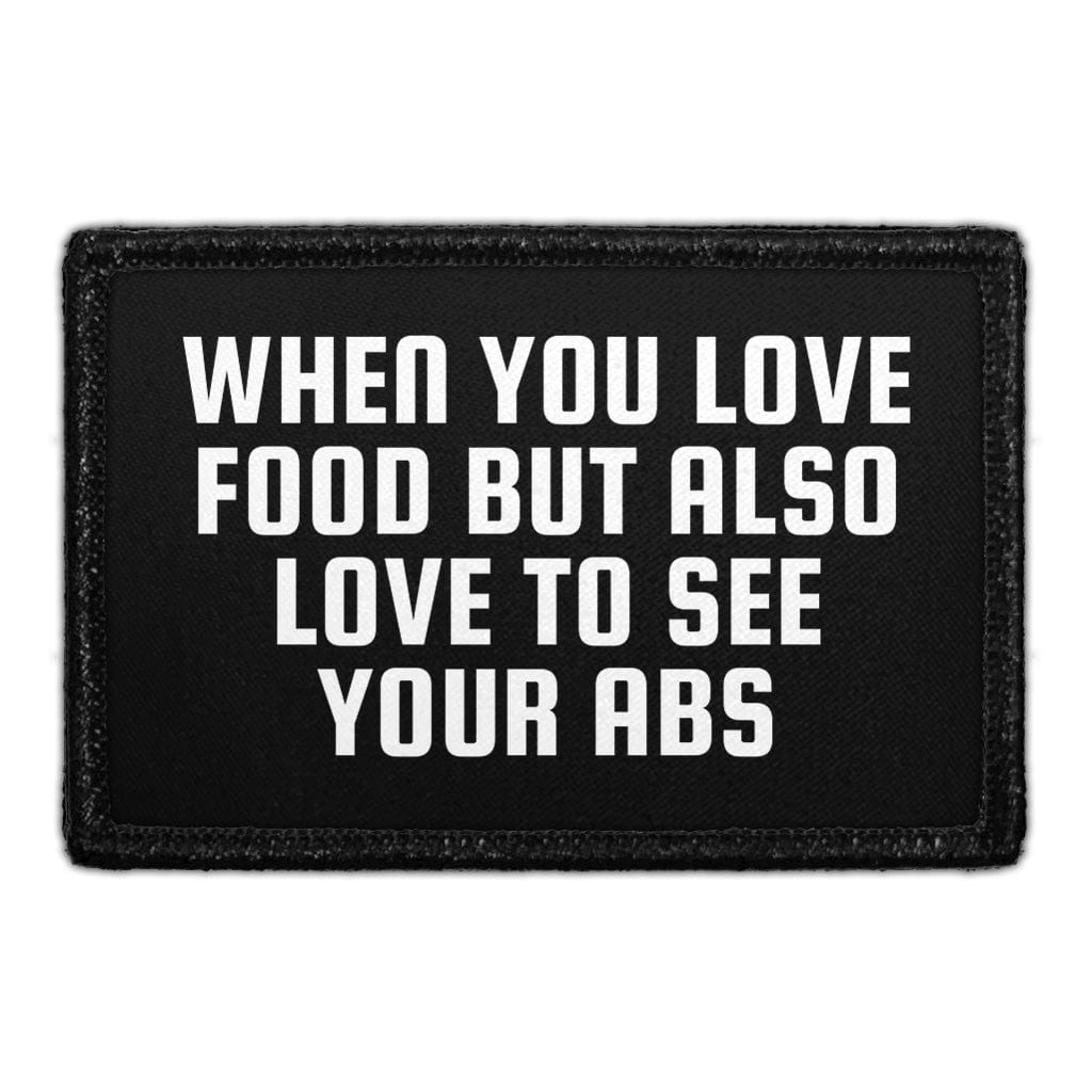 When You Love Food But Also Love To See Your Abs - Removable Patch ...