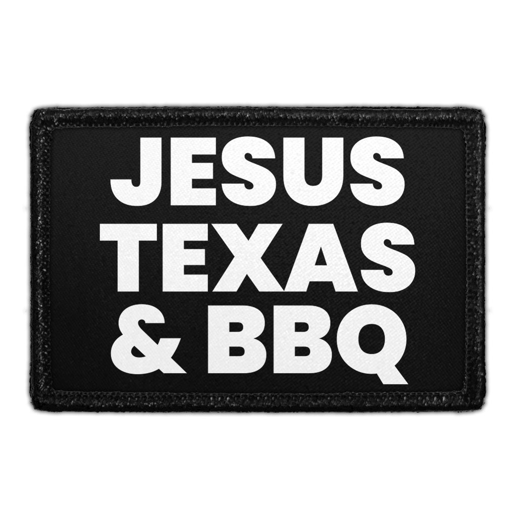 Jesus, Texas & BBQ - Removable Patch — Pull Patch - Removable Patches ...