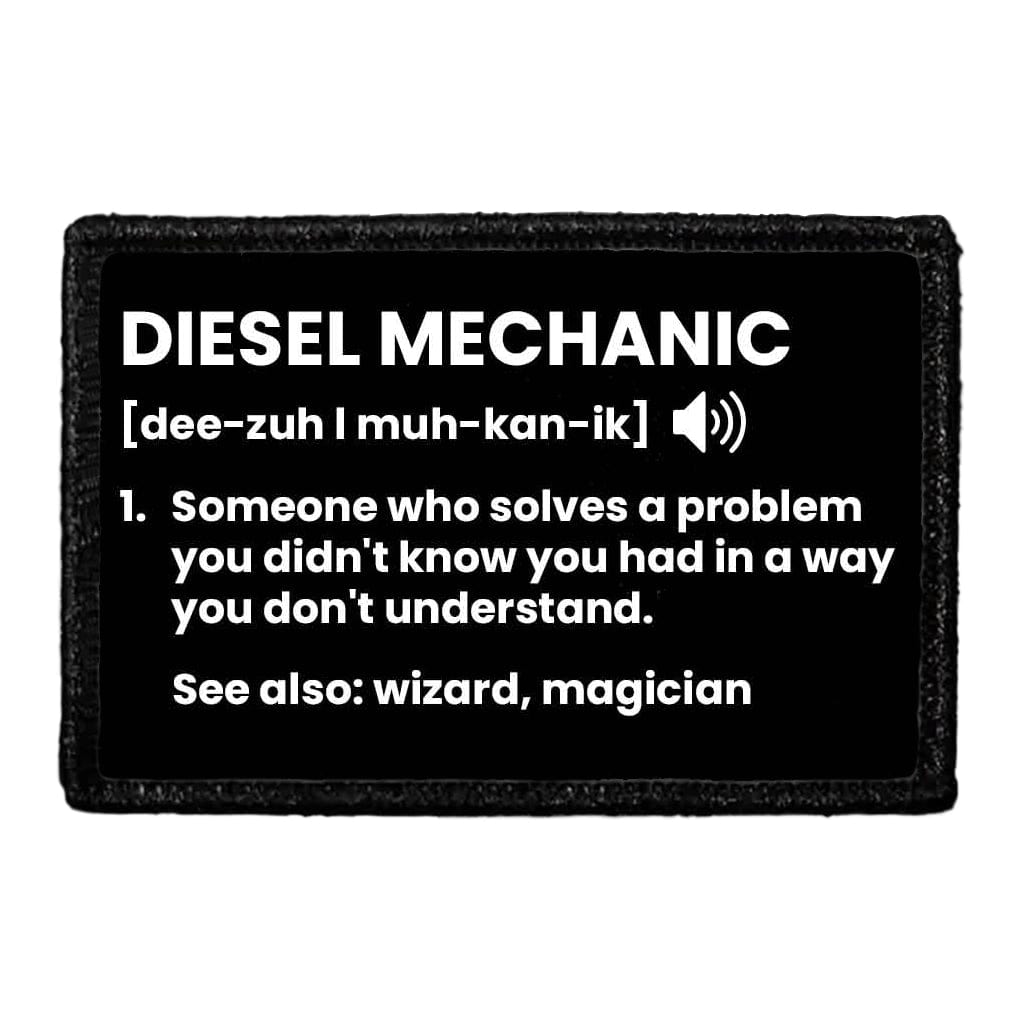 Diesel Mechanic - Removable Patch — Pull Patch - Removable Patches That ...
