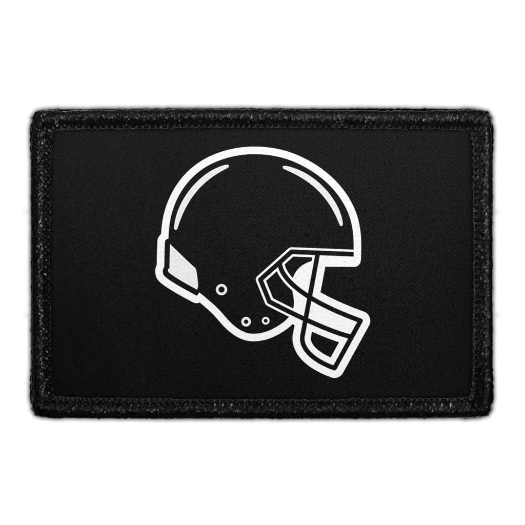 Football Helmet - Removable Patch — Pull Patch - Removable Patches That ...