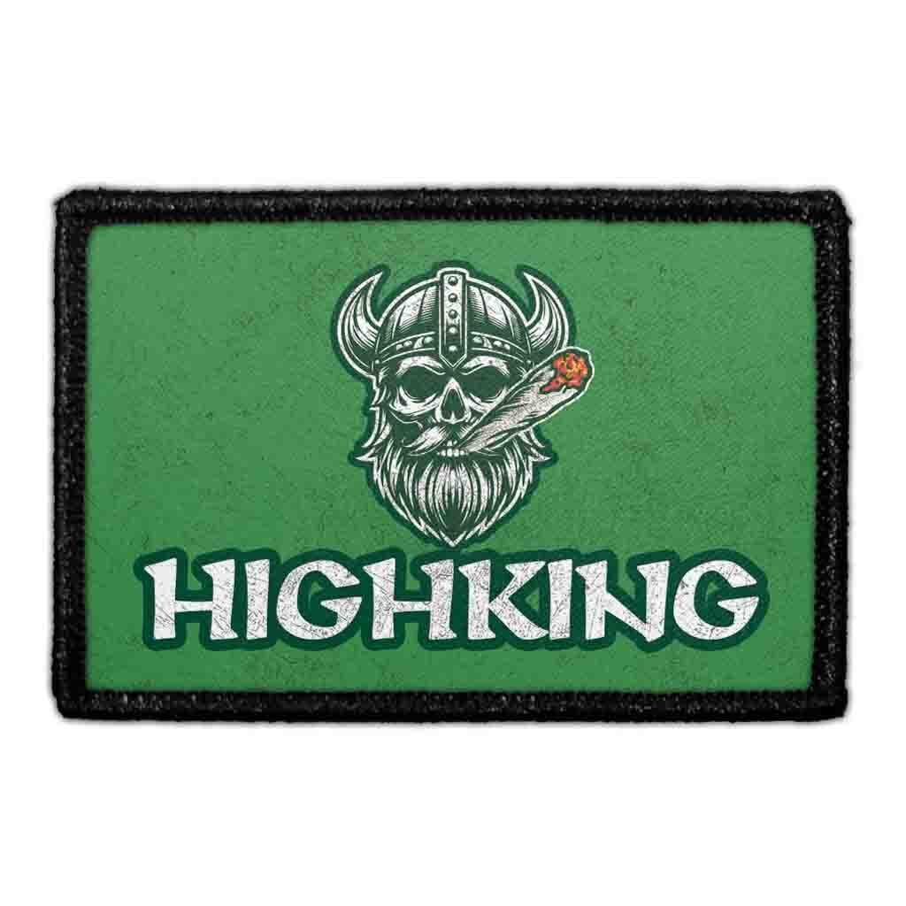 Highking Patch | Hook & Loop Viking & Weed Design — Pull Patch ...