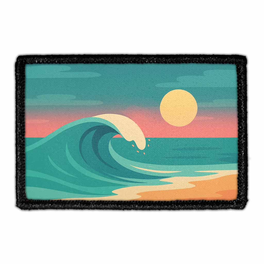 Sunset Breaker Patch | Velcro® Compatible Summer Sunset Style — Pull ...