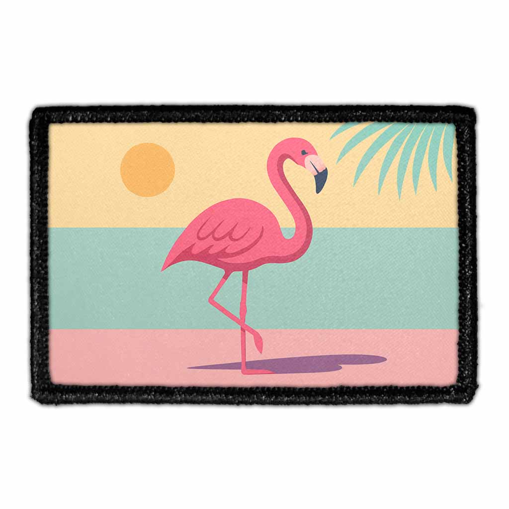 Neon Native Patch | Flamingo Hook Backed Tropical Statement — Pull ...