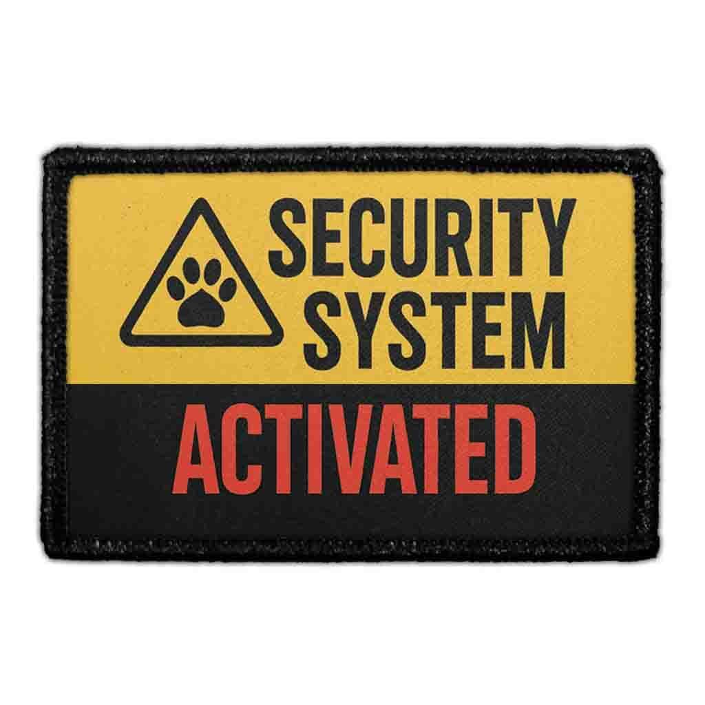 SECURITY SYSTEM ACTIVATED Dog Patch | Velcro-Compatible K9 Alert — Pull ...