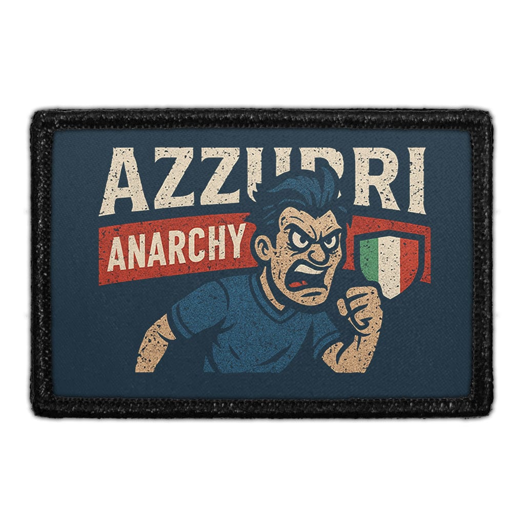 Azzurri Anarchy Patch – Funny Italy Team, 100% Velcro® Compatible ...