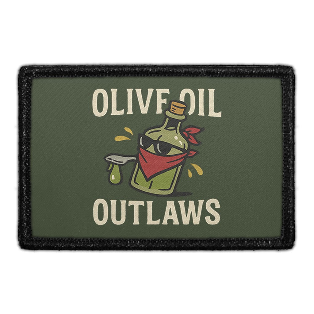 Olive Oil Outlaws Patch – Funny Italy Team, 100% Velcro® Compatible ...