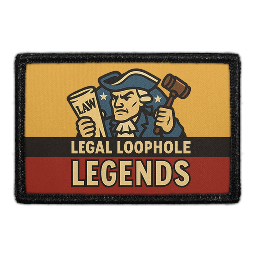 Legal Loophole Legends Patch – 3x2" Courtroom Chaos, 100% Velcro ...