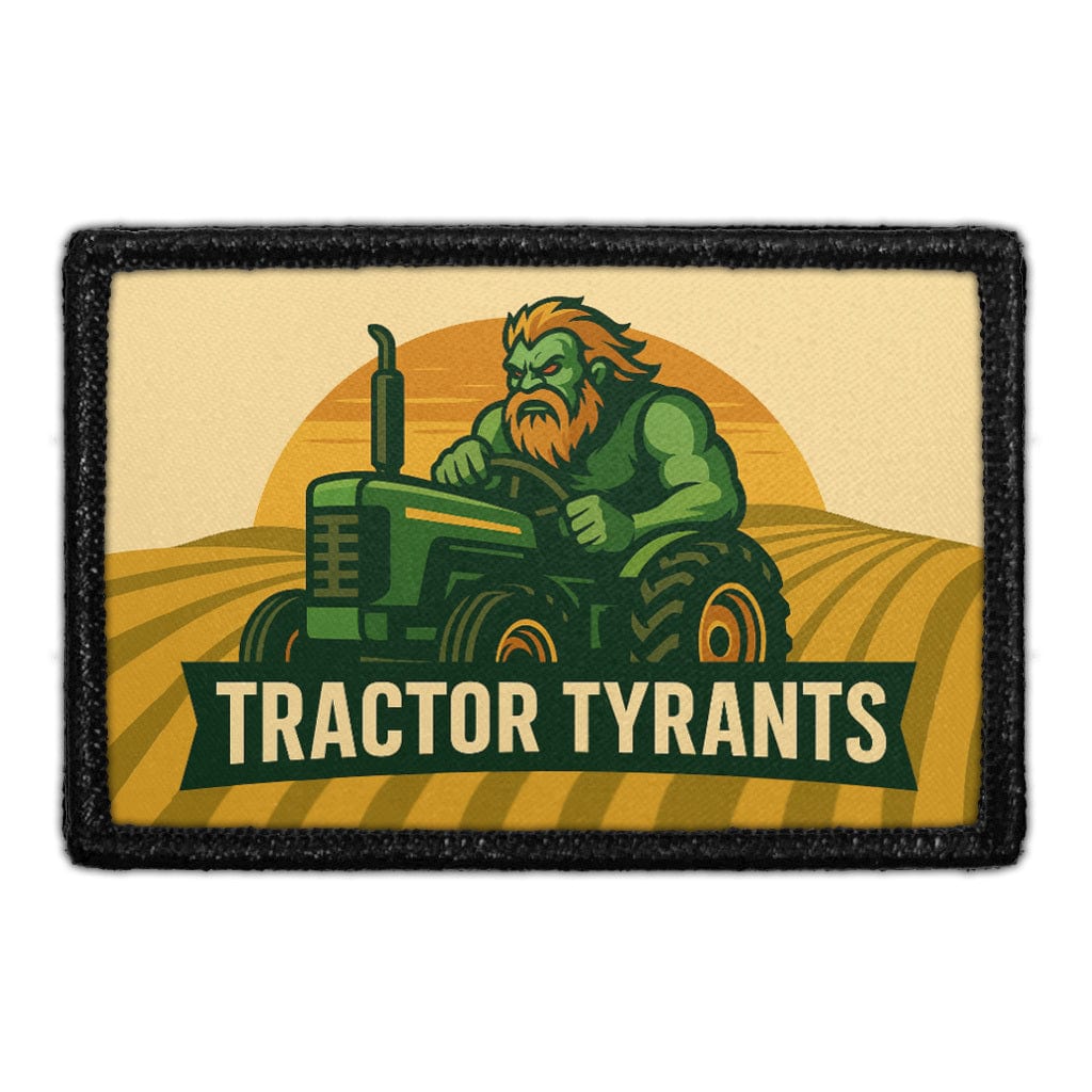 Tractor Tyrants Patch – 3x2", Farm League Crew, 100% Velcro® Compatible ...