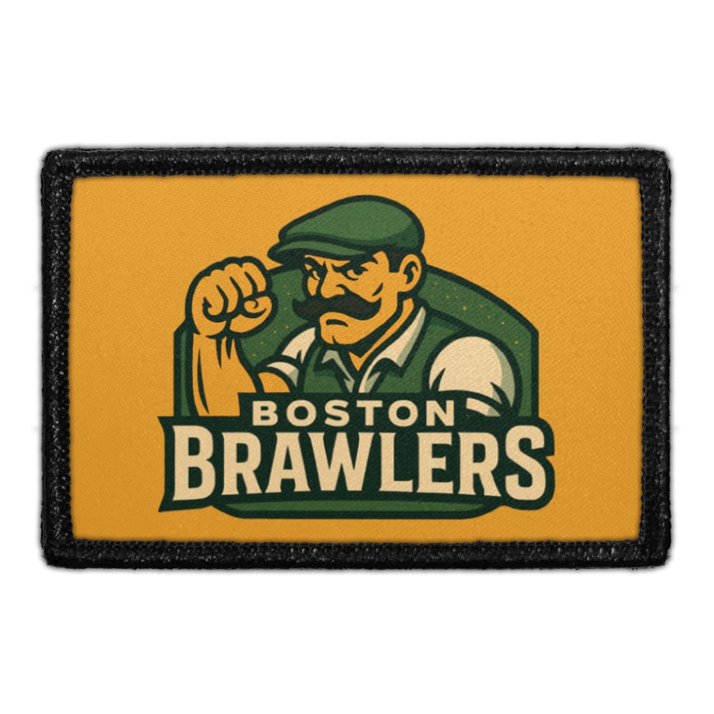 Boston Brawlers Patch – 3x2", Wicked Tough Squad, 100% Velcro® Compatible — Pull Patch ...