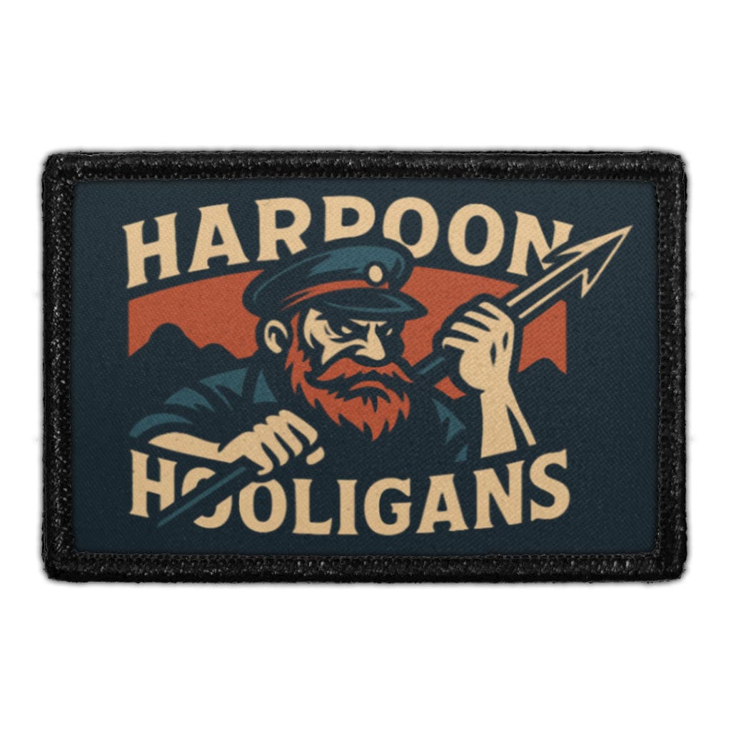 Harpoon Hooligans Patch – 3x2", Sea Squad, 100% Velcro® Compatible — Pull Patch - Removable ...