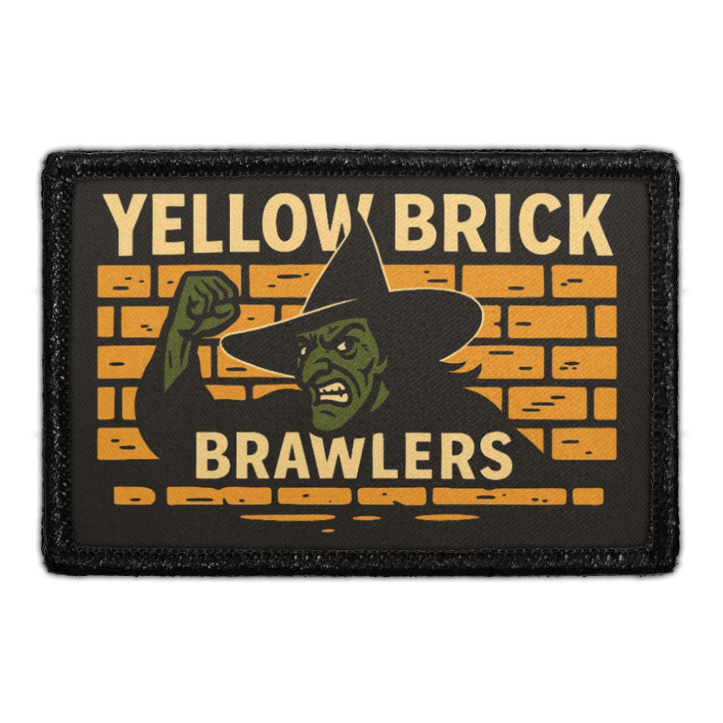 Yellow Brick Brawlers Patch – 3x2", Kansas Squad, 100% Velcro® Compatible — Pull Patch ...