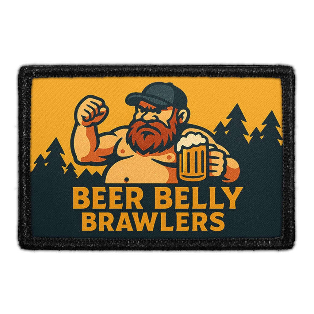 Beer Belly Brawlers Patch – Brewery Chaos, 100% Velcro® Compatible — Pull Patch - Removable ...