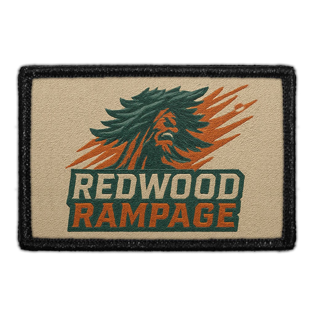 Redwood Rampage Patch – California Grit, 100% Velcro® Compatible — Pull Patch - Removable ...