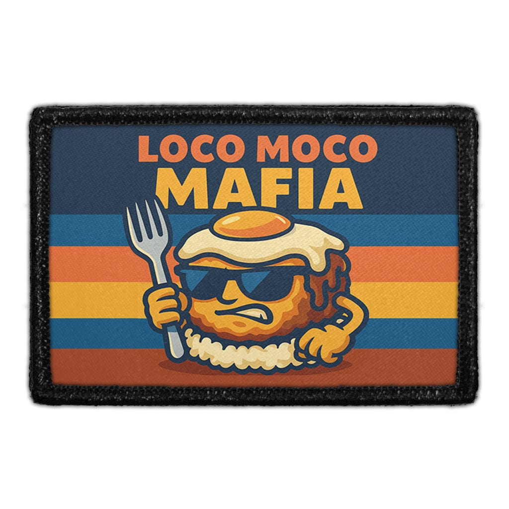 Loco Moco Mafia Patch – Hawaii Flavor, 100% Velcro® Compatible — Pull ...