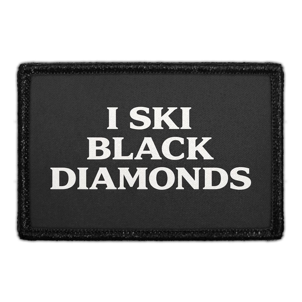 I Ski Black Diamonds – 3x2 Velcro® Compatible Patch — Pull Patch ...