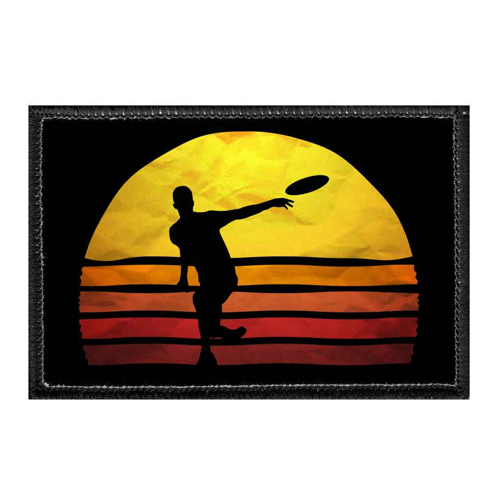 Disc Golf - Sunset - Removable Patch — Pull Patch - Removable Patches ...