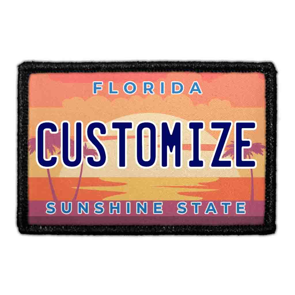 Customizable - Florida License Plate - Removable Patch — Pull Patch ...