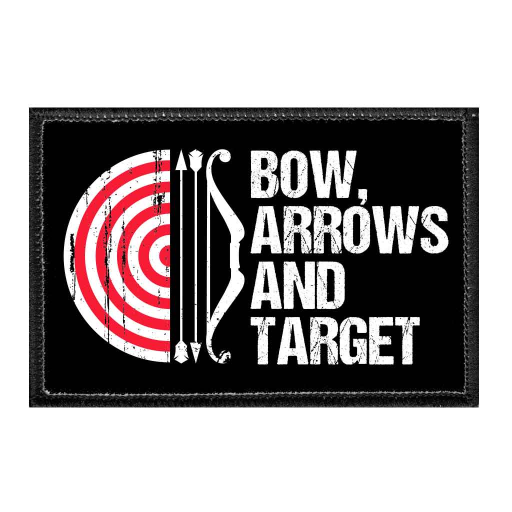 Bow, Arrows And Target - Removable Patch - Pull Patch - Removable ...