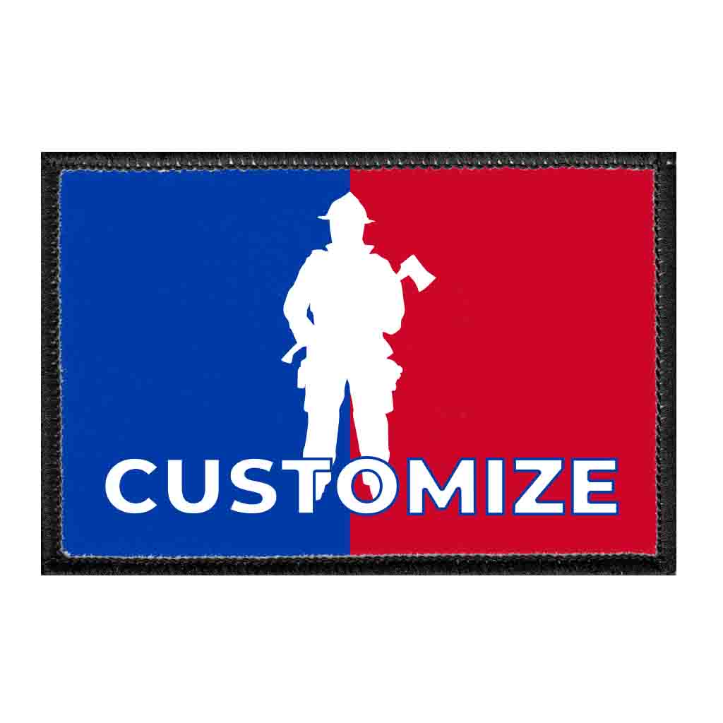 Custom Fireman League - Removable Patch - Pull Patch - Removable ...