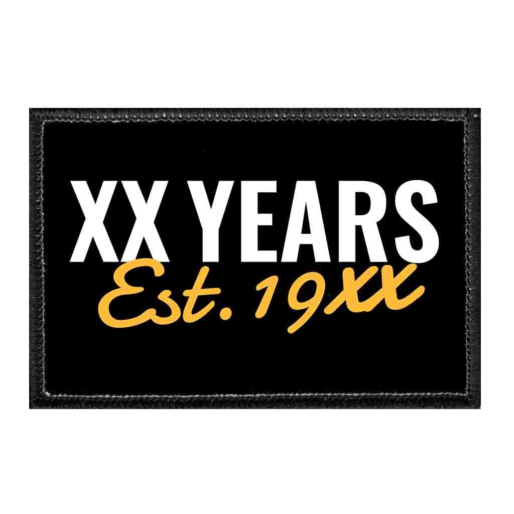 Custom Year Old Est. - Removable Patches — Pull Patch - Removable ...