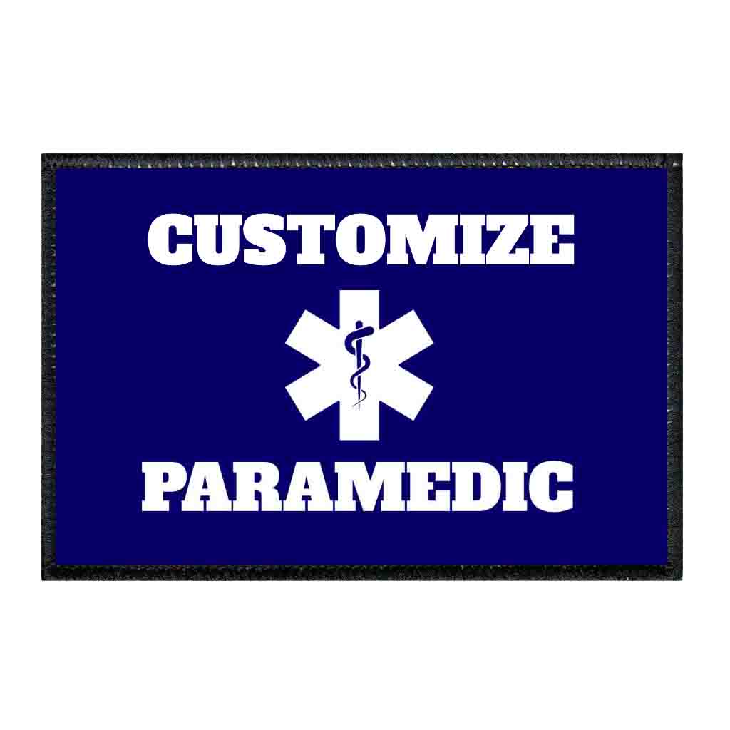 Customizable - Paramedic - Removable Patch - Pull Patch - Removable ...