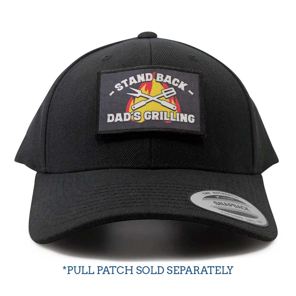 Premium Curved Visor Pull Patch Hat By Snapback - Black - Pull Patch ...