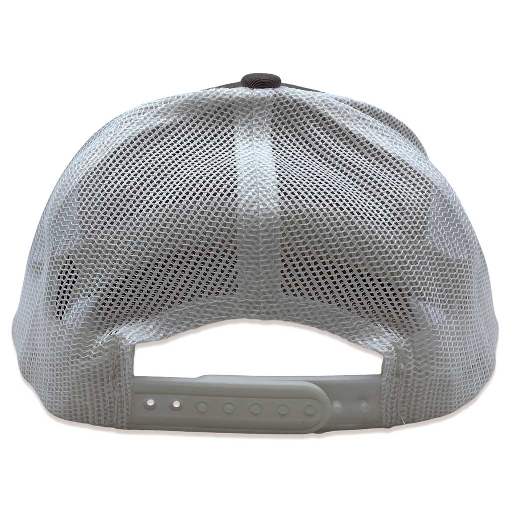 Youth - Heather And White - Curved Bill Trucker Pull Patch Hat - Pull Patch - Removable Patches ...